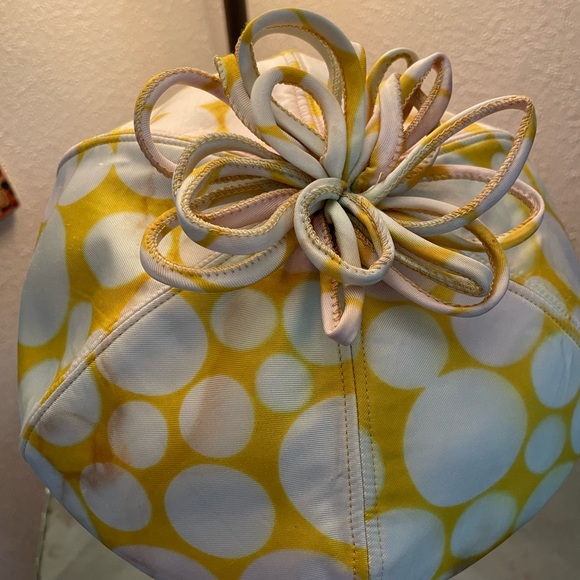 Frank Olive | Accessories | Frank Olive Yellow And White Polka Dot 96s ...